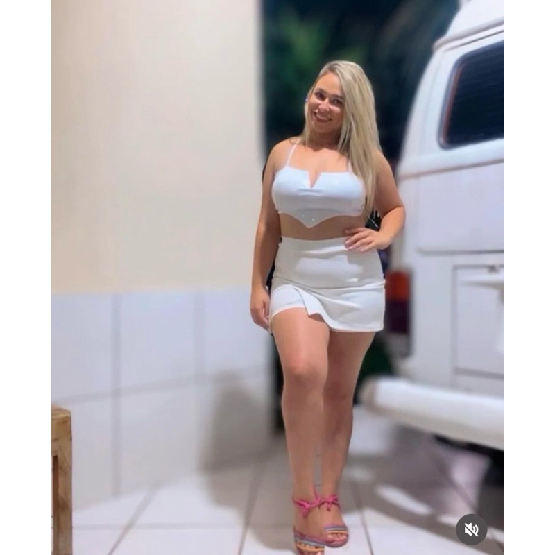 Conjunto Short Saia com Cropped Off a Pronta Entrega | Shopee Brasil Conjunto Short Saia com Cropped Off a Pronta Entrega | Shopee Brasil