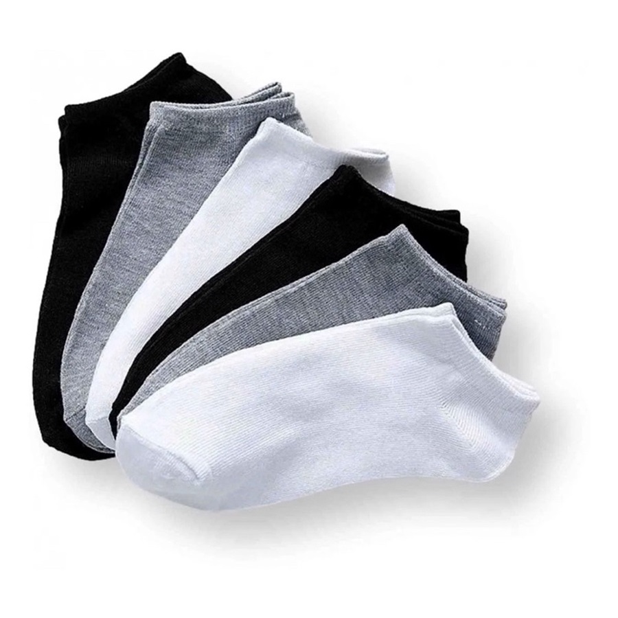 Kit 12 Ou 24 Pares De Meia Masculina Soquete Meia Cano Curto | Shopee ...