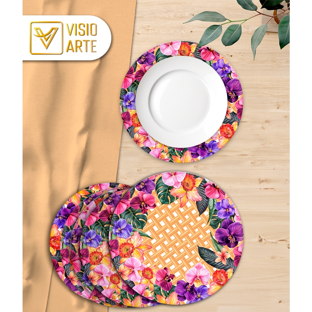 Capa De Sousplat VARIADOS 35cm Sousplat Souplat Soupla Suplat Mesa Jogo ...