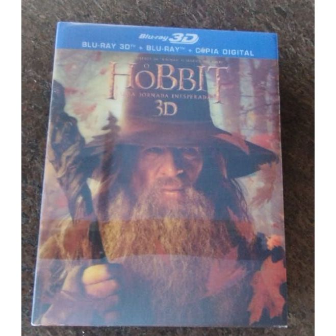 Bluray O Hobbit Uma Jornada Inesperada 3D - 4 discos (Senhor dos Aneis) | Shopee Brasil