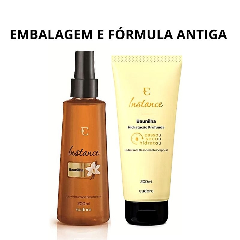 Hidratante Body Splash Baunilha FÓRMULA ANTIGA Instance Eudora 400 ...