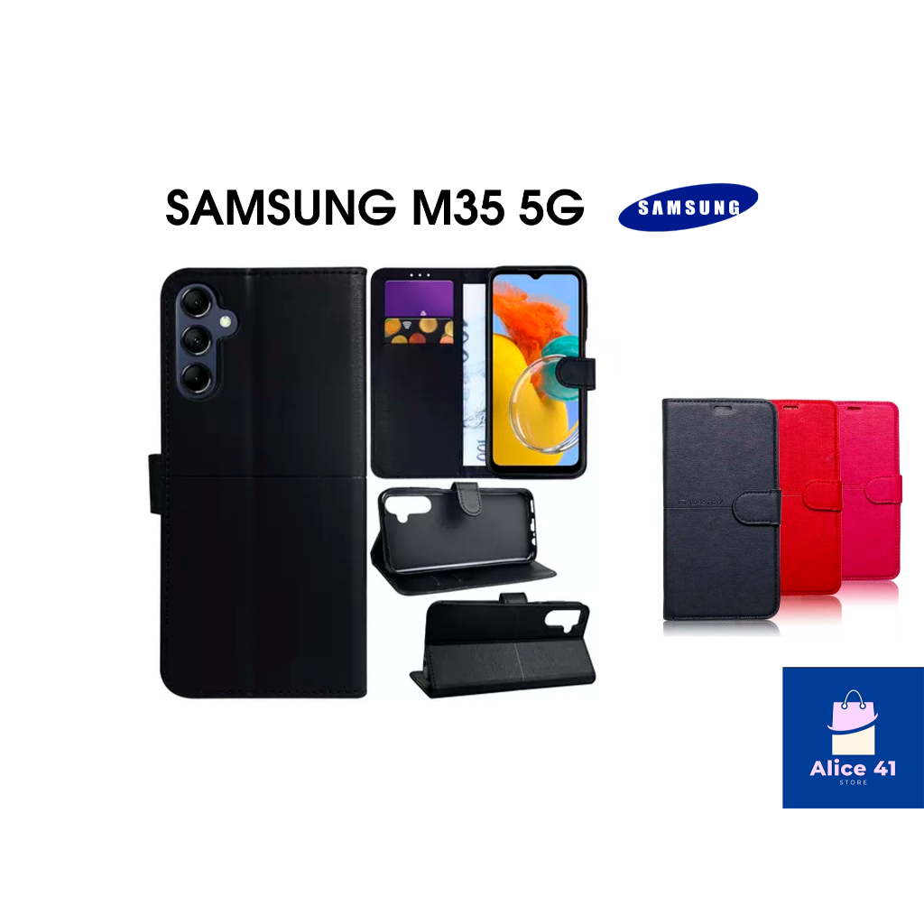Capinha Capa Carteira Flip Cover Para Samsung M35 5G | Shopee Brasil