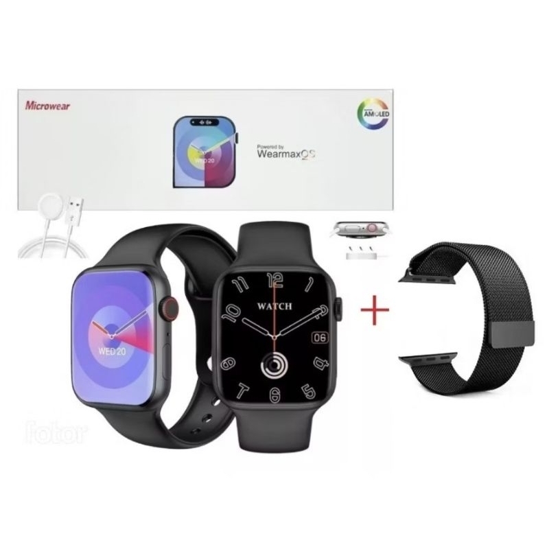 Smartwatch W99+ 45mm Amoled Nfc Chatgpt Original | Shopee Brasil