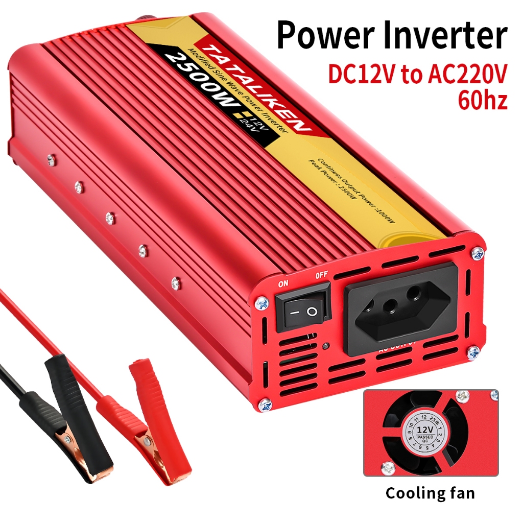 Onda senoidal Modificada 600W/1500W/2000W/2500W De Potência Dc 12V Ac 110V/220V Conversor De ...