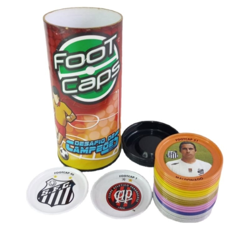 Porta Foot Caps com 25 Tazos em Metal (Originais 2007 Abril) | Shopee ...