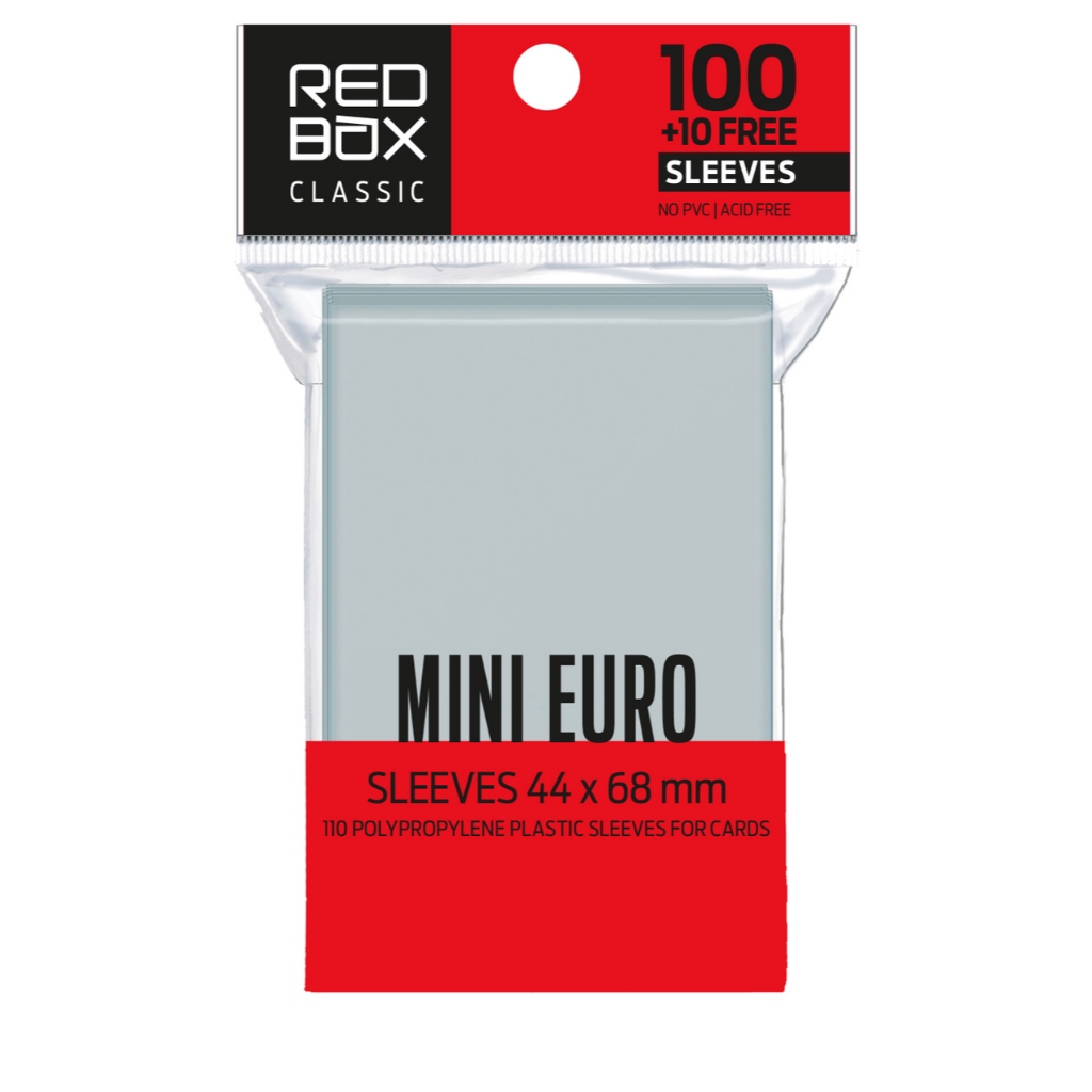 Sleeves REDBOX Classic - MINI EURO (44x68mm) | Shopee Brasil