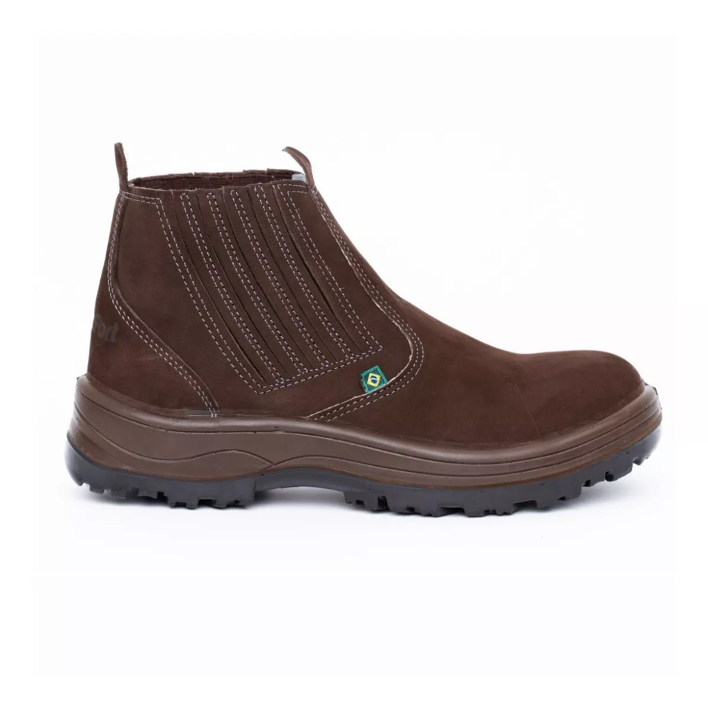 Flex Forte Botina e Botas da Moda Couro Legitimo Cor Marrom | Shopee Brasil