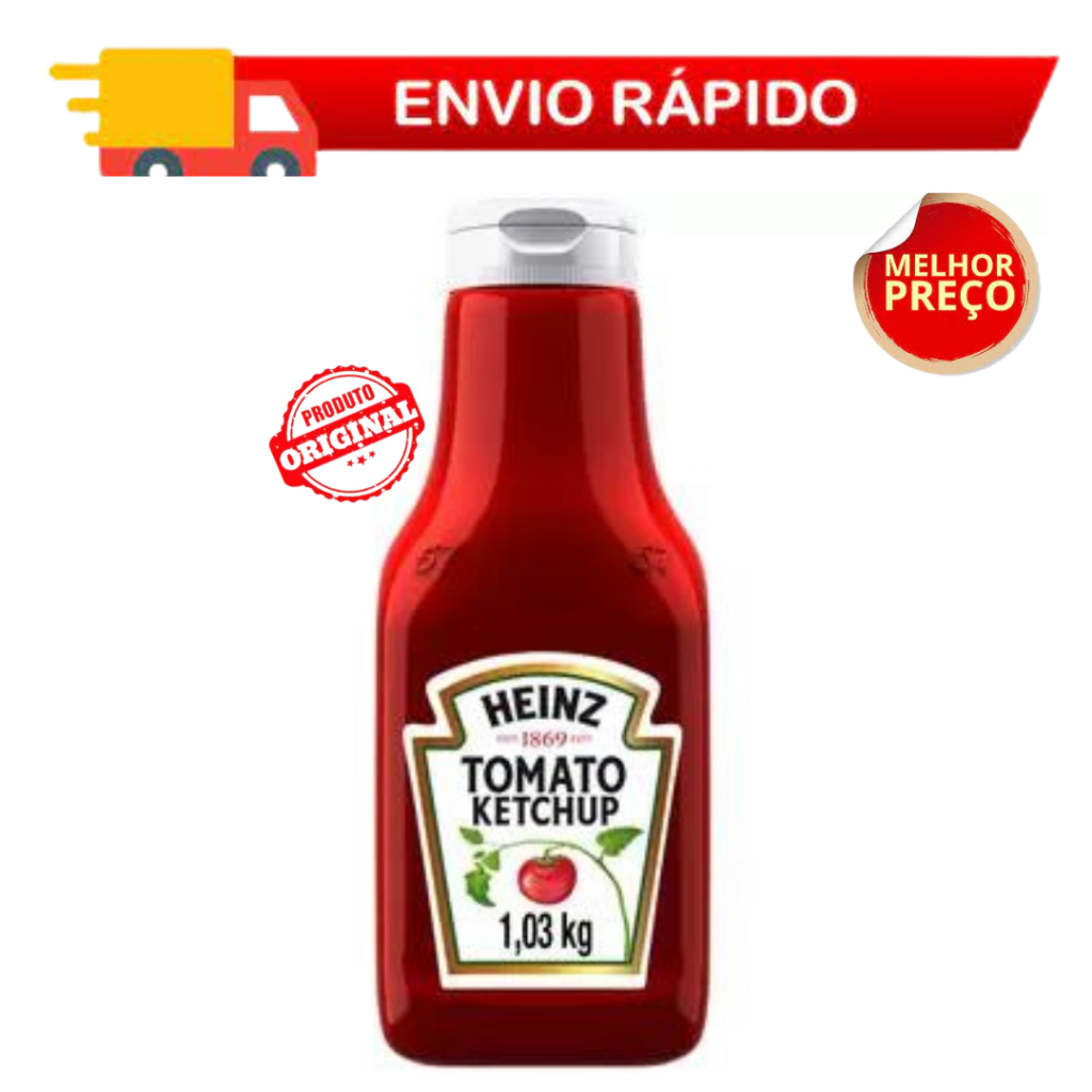 Ketchup Heinz Tradicional 1,033Kg Tamanho Americano | Shopee Brasil