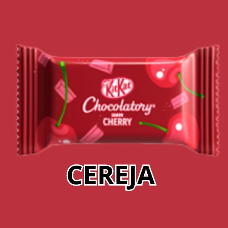 CHOCOLATE KIT KAT 1 UNIDADE SABORES: MENTA, BANANA, ABACAXI, ALGODÃO DOCE, CEREJA, MORANGO ...