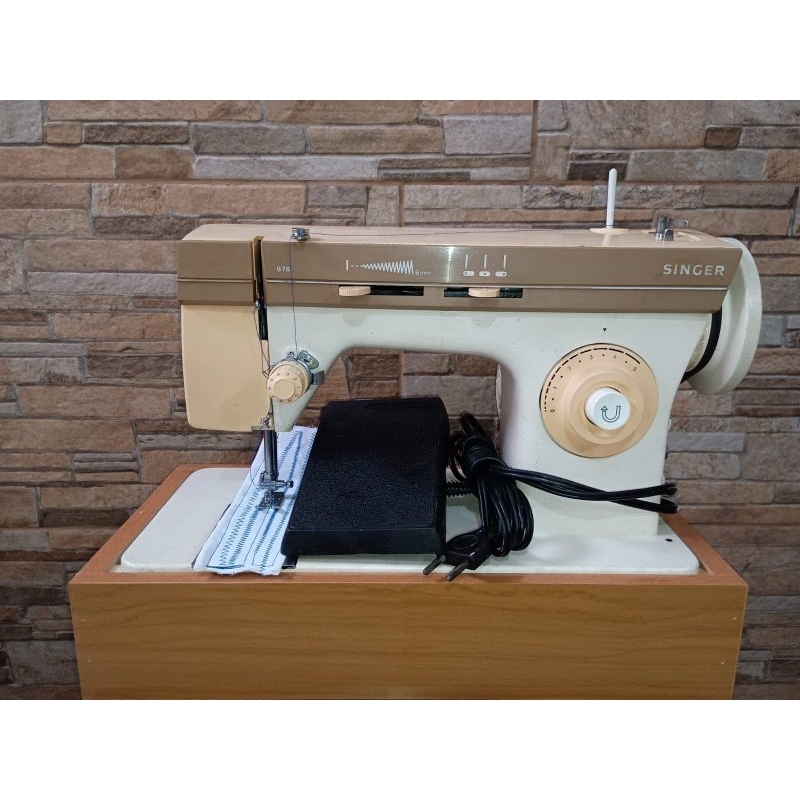 Máquina de costura Singer 876 usada Revisada 220v | Shopee Brasil