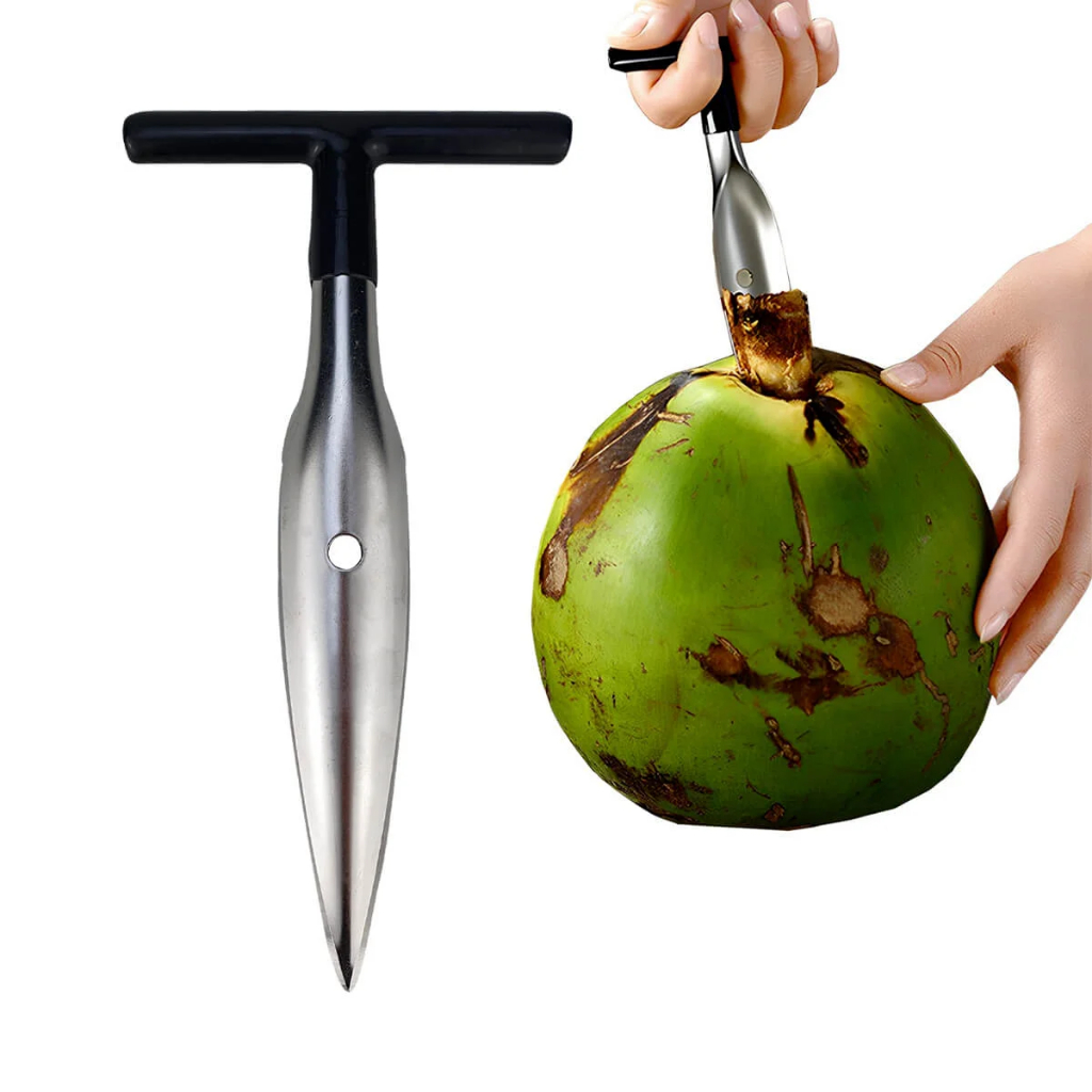 Furador de Coco Abre Coco Manual Inox | Shopee Brasil