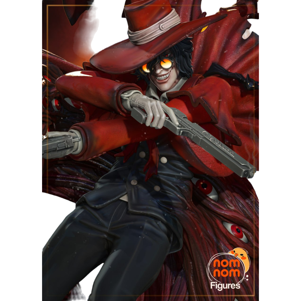 Alucard Hellsing contra ataque - Em Resina Pintada No Aerógrafo ...