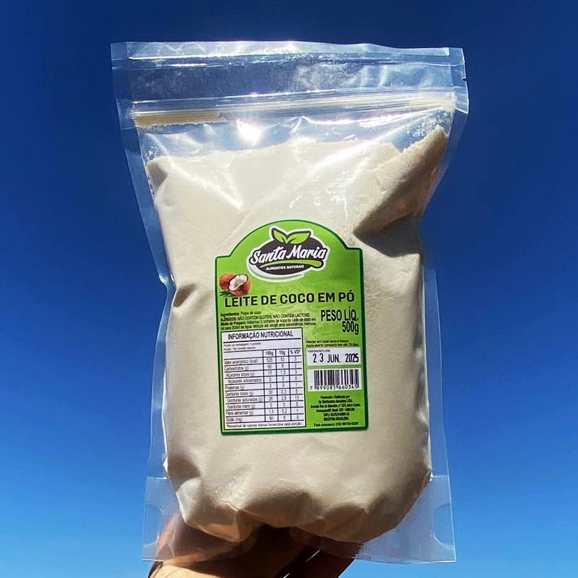 Leite de Coco em Pó Vegano 100% Polpa de Coco - Santa Maria | Shopee Brasil