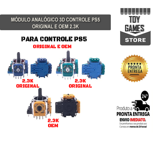 MÓDULO ANALÓGICO 3D CONTROLE PS5 ORIGINAL E OEM 2.3K | Shopee Brasil