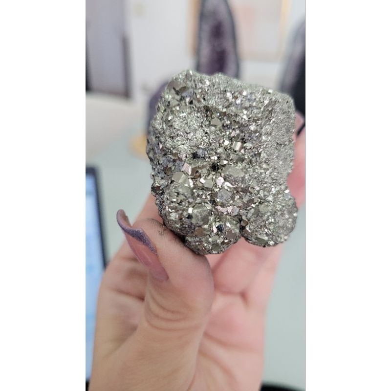 Pirita Extra Peruana Pedras Naturais Cristais | Shopee Brasil