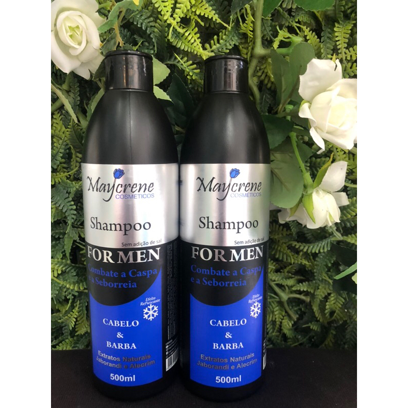 kit 2 shampoo For Men Cabelo e Barba Homens 500ml | Shopee Brasil