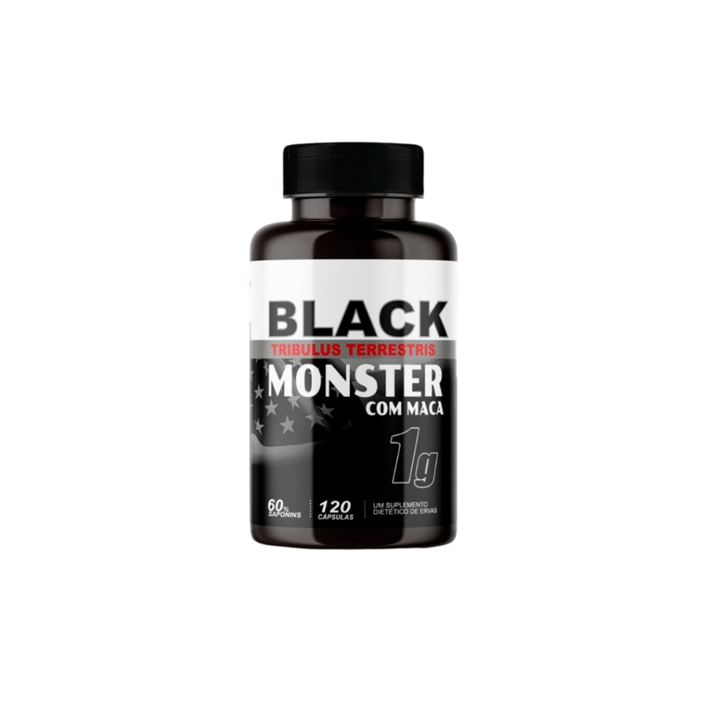 1UN Black Monster com maca 120 caps de 500 mg | Shopee Brasil
