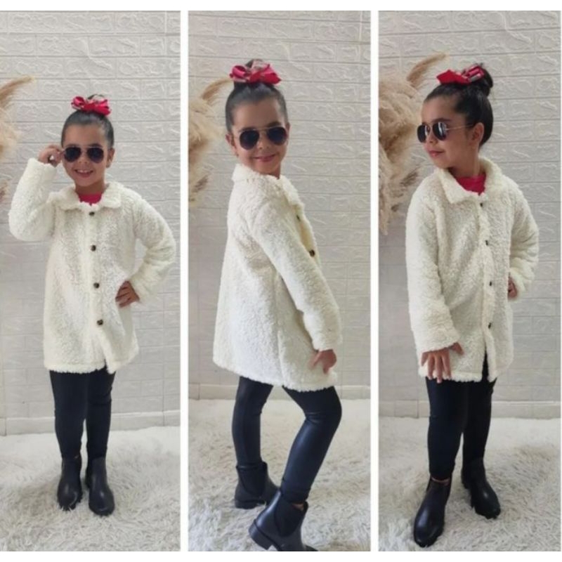 Casaco Teddy Infantil Feminino Ted Fofinho | Shopee Brasil