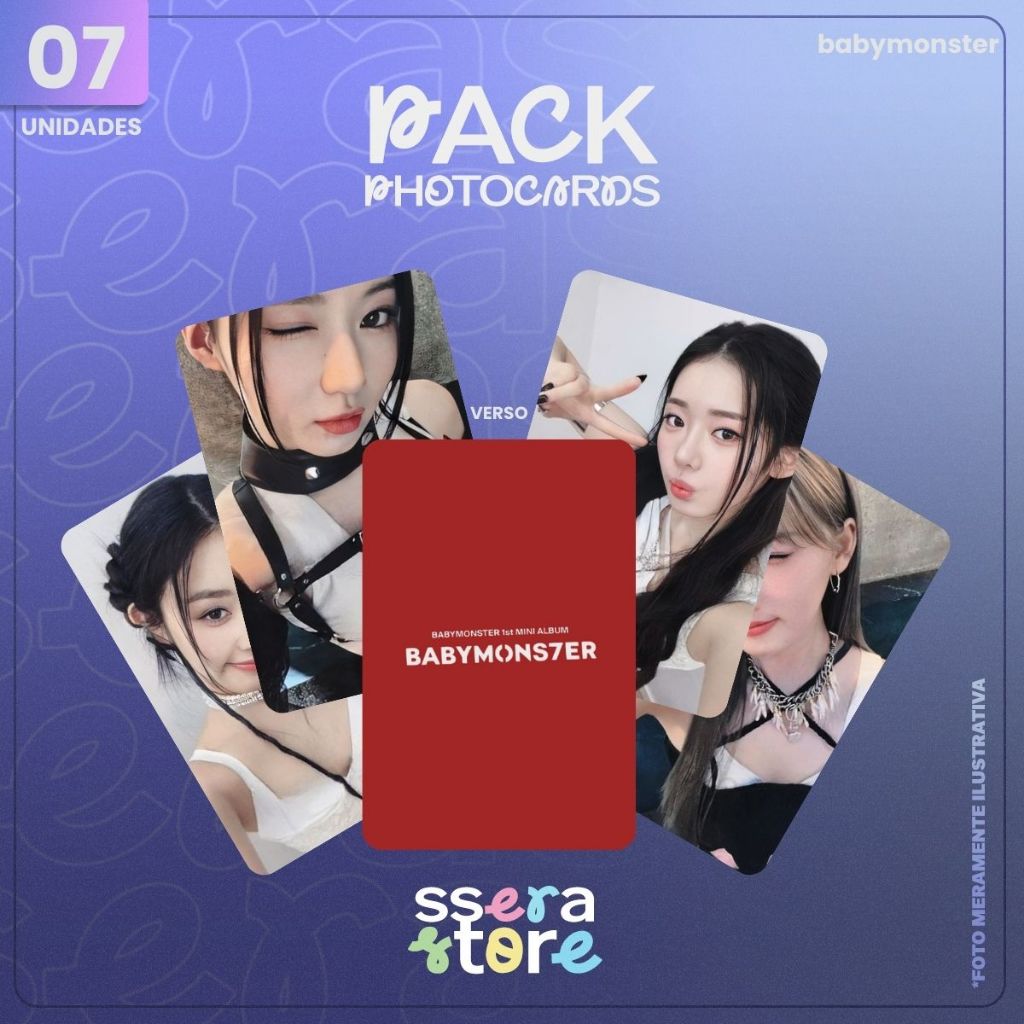 BABYMONSTER Photocards Fanmade | Shopee Brasil