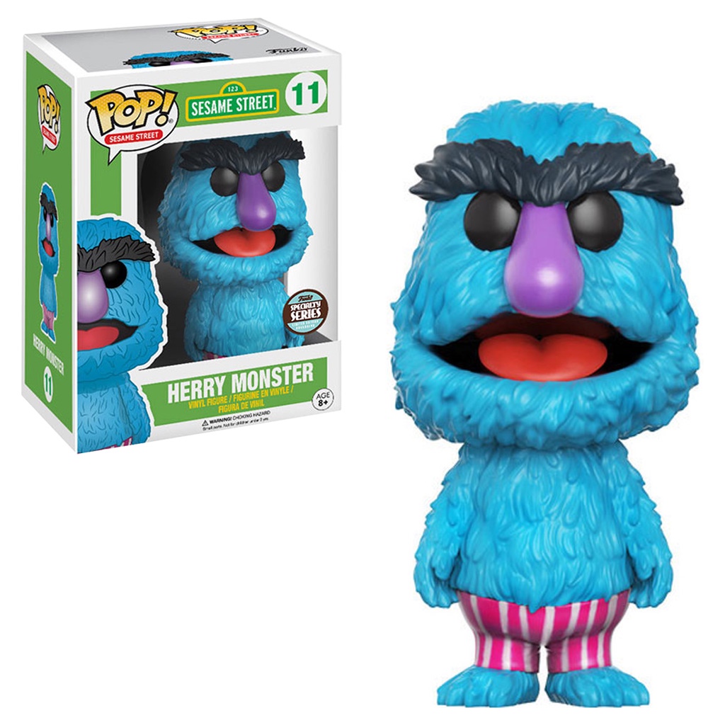 FUNKO POP SESAME STREET - EXCLUSIVE - HERRY MONSTER 11 NOVO ORIGINAL ...