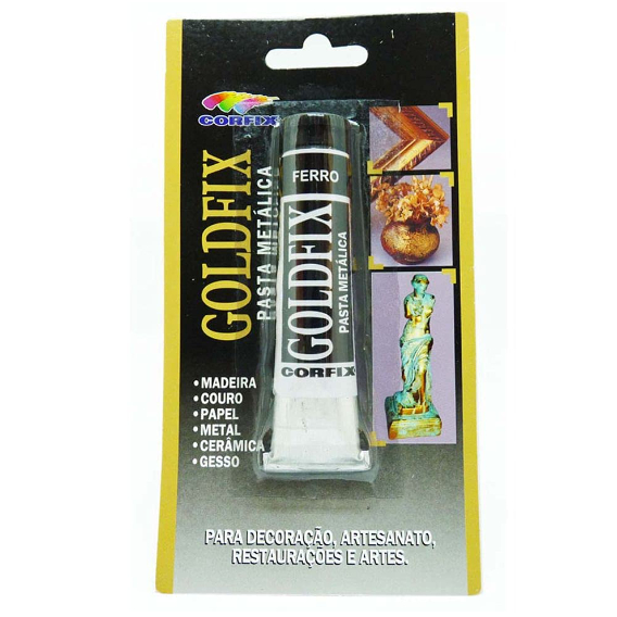Pasta Metálica Goldfix 20ml Corfix - Ferro | Shopee Brasil