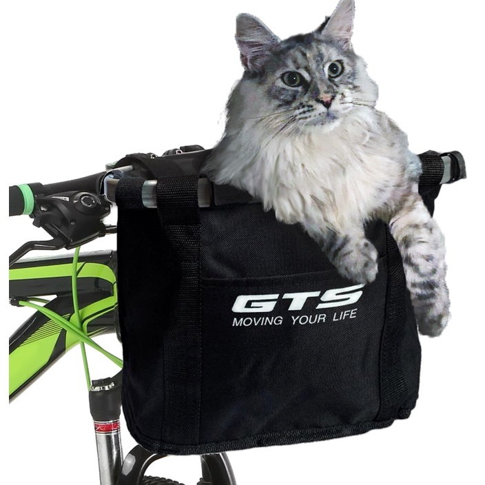 Cesta Dianteira Removível para Bicicleta Pet, Gato, Cachorro, Compras E ...