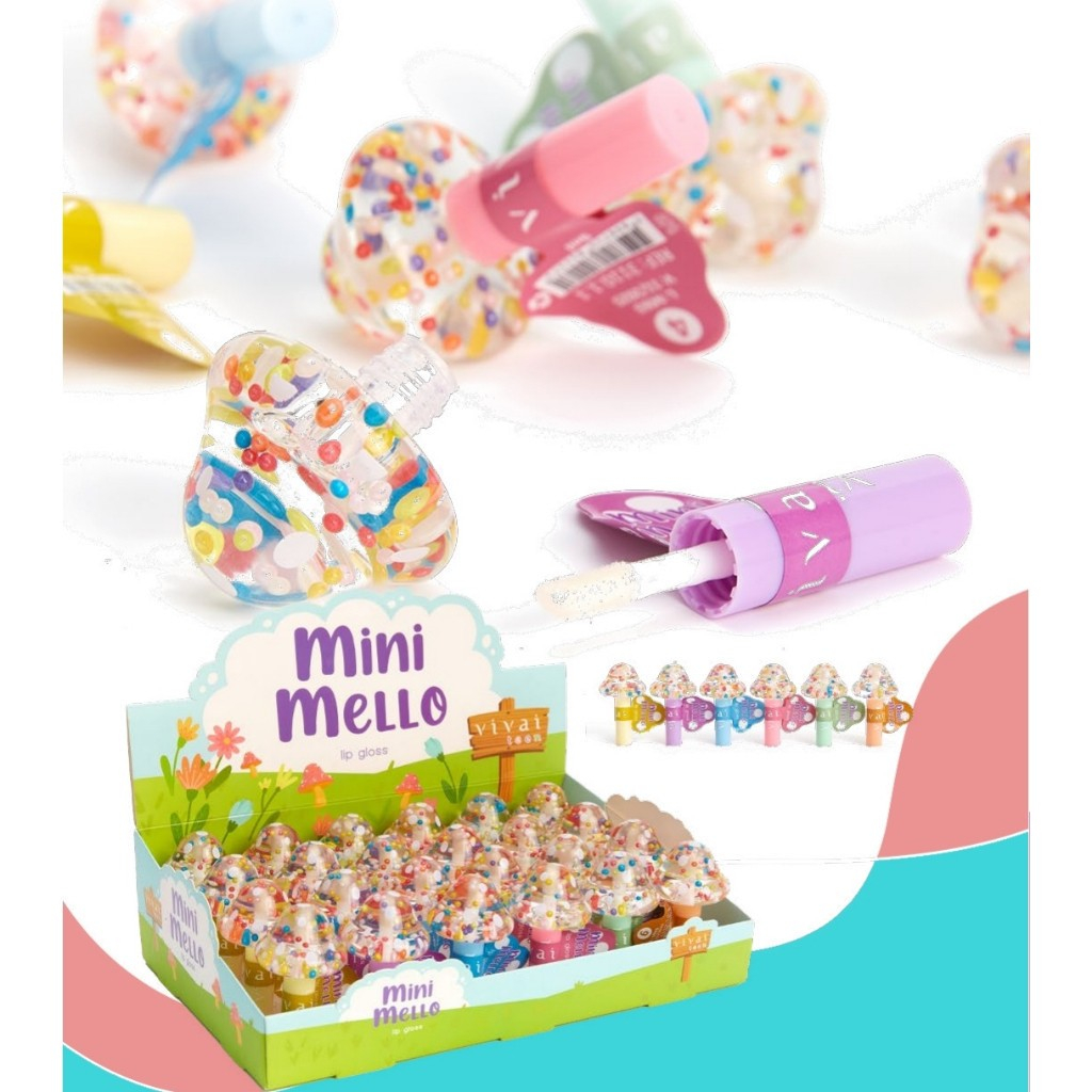 MINI MELLO LIP GLOSS VIVAI Teen infantil Com Aroma de Cogumelo Vivai ...