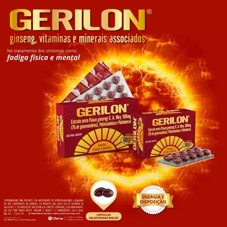 Kit Gerilon Suplemento Vitamínico 120 Cápsulas - CIFARMA | Shopee Brasil
