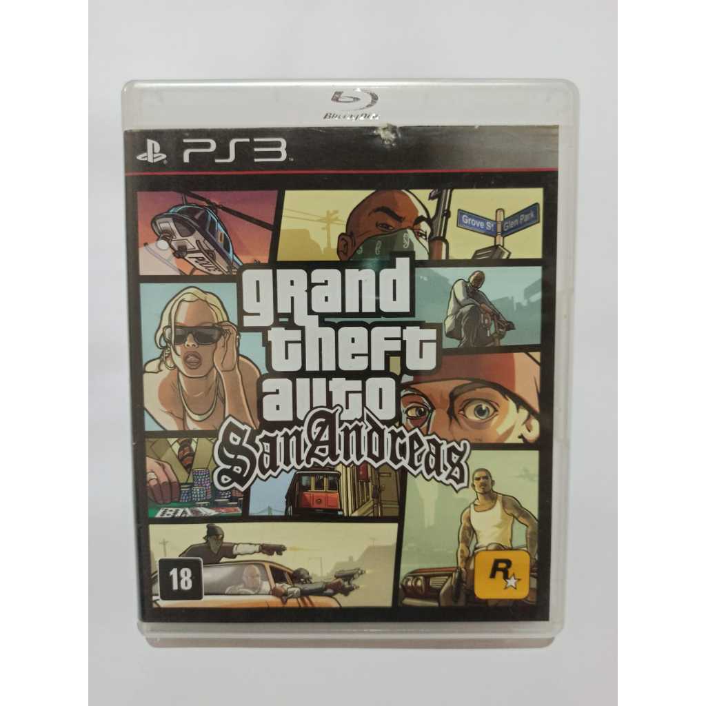 GTA San Andreas PS3 Midia Fisica Original | Shopee Brasil