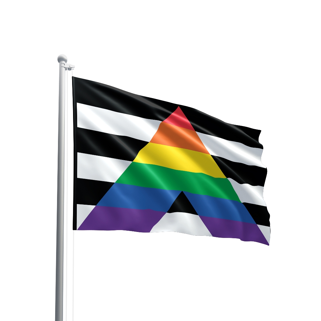 Bandeira Aliado Hetero LGBTQIA+ Em Tecido Oxford 140x80 cm 100% ...