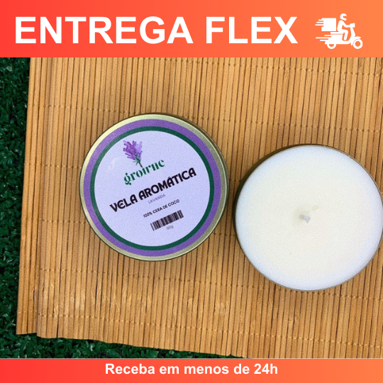 Vela Aromática 60g Growne - Lavanda | Shopee Brasil