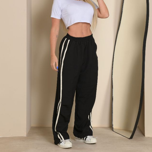 Track Pants Calça Feminina com Elastico na Barra | Shopee Brasil