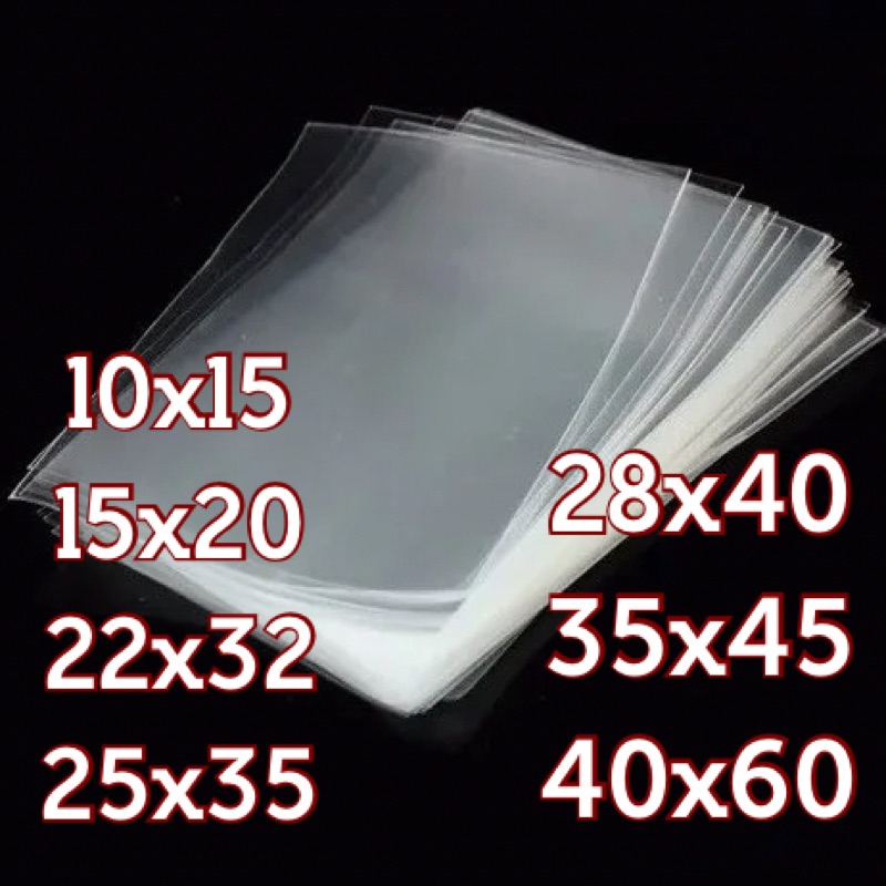 Embalagens Saco Plástico Transparente Celofane pp Vários Tamanhos 1Kg ...