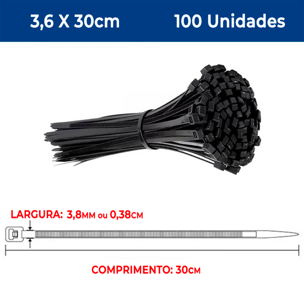 Enforca Gato Grosso Abraçadeira Nylon 100 und Cinta Plástica Fita ...