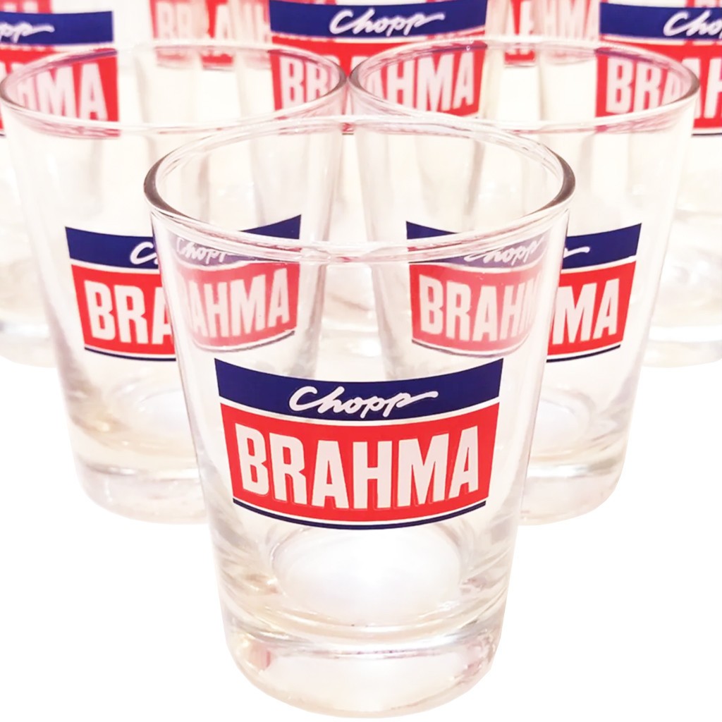 Jogo Copo Chopp Brahma 350ml 6 Unidades - Caldereta - Nadir | Shopee Brasil