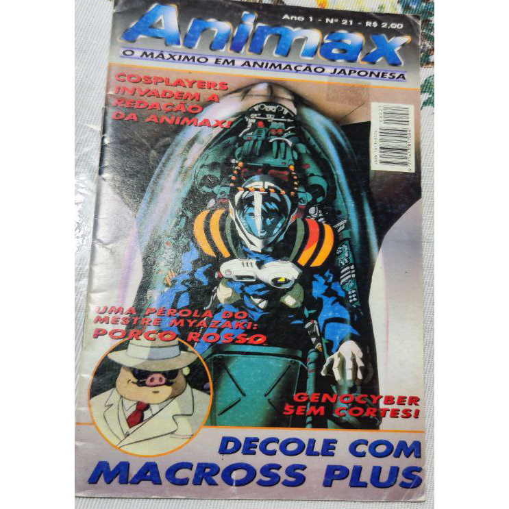 Revista Animax Ano 1 Número 21 Macross Plus Porco Rosso Genocybers | Shopee Brasil