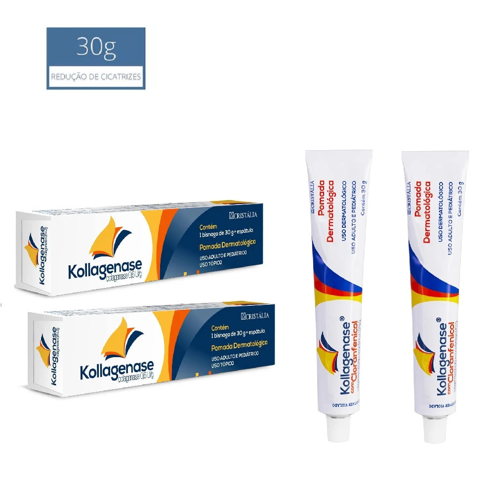 Kollagenase Colagenase Pomada 30g (Contem 2 Unidades) | Shopee Brasil