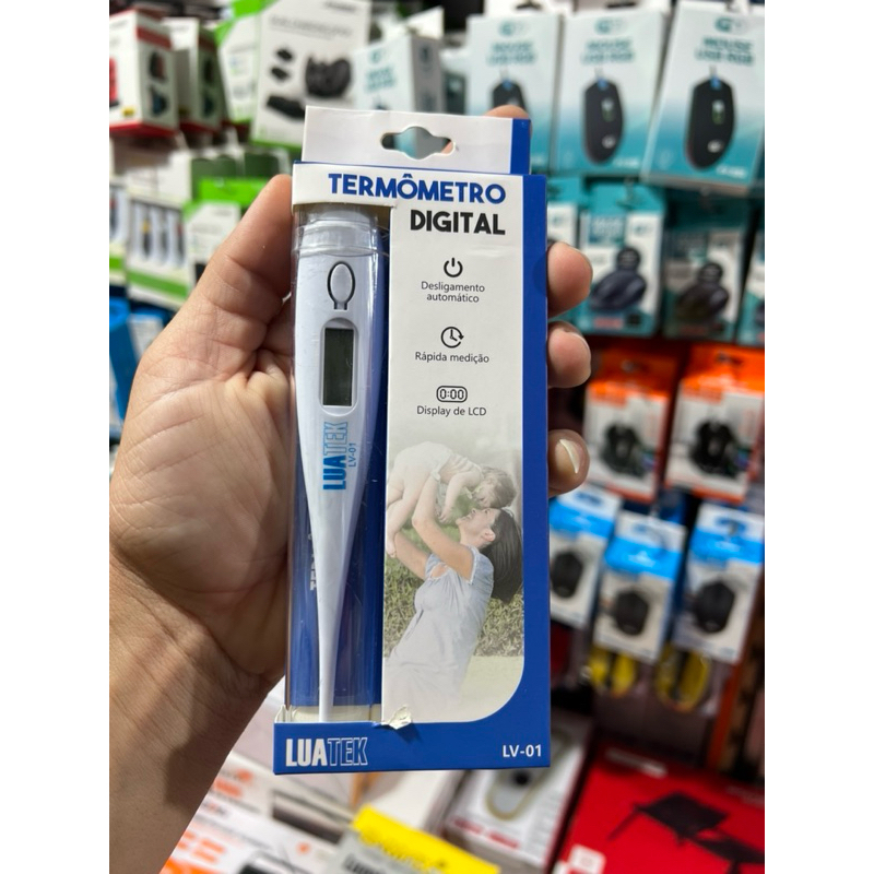 Termometro Digital Display LCD Desligamento Automatico Rapida Medição ...