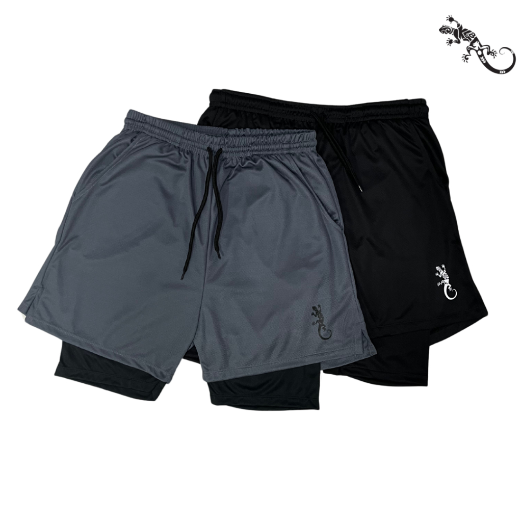 Short Termico Masculino Klango 2 em 1 Dry Fit Compressão | Shopee Brasil