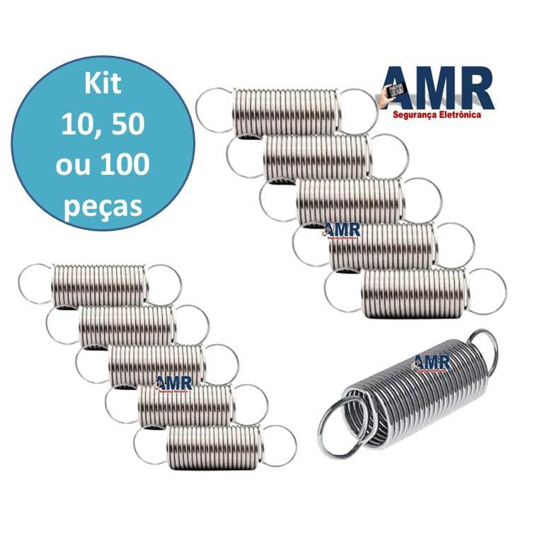 Kit: 10, 50, 100 pç Molas Aço Mola De Repuxo Para Cerca Elétrica ...