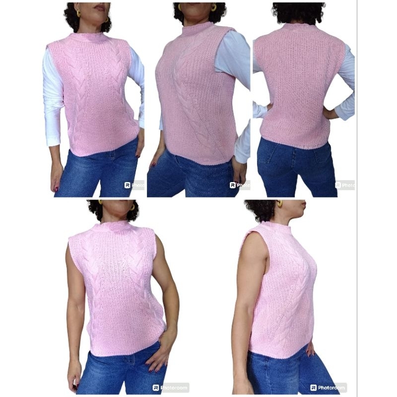 Colete e Pullover Modelos Cores e Tamanhos P M G GG | Shopee Brasil