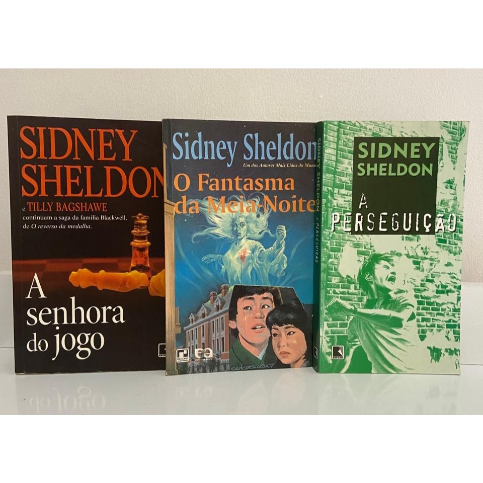 Kit Sidney Sheldon 3 Livros: A senhora do jogo + A perseguição + O ...
