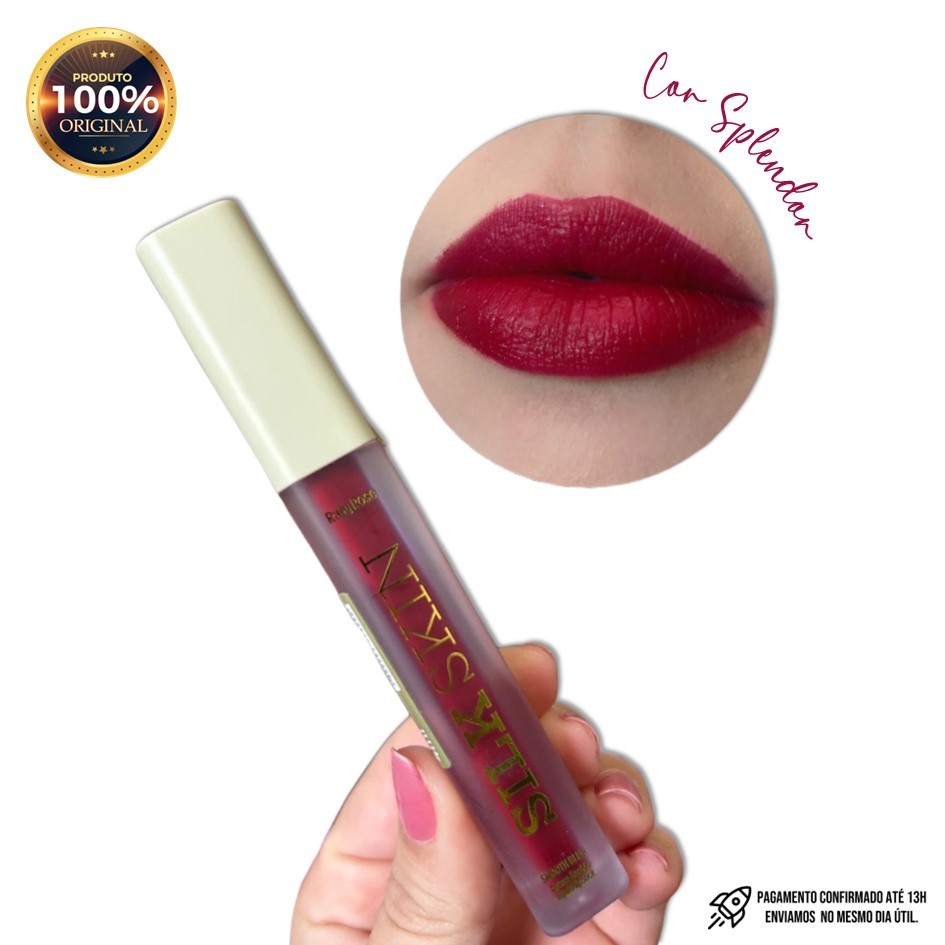 Batom Líquido Matte Silk Skin da Ruby Rose Smooth Blur cor Splendor ...