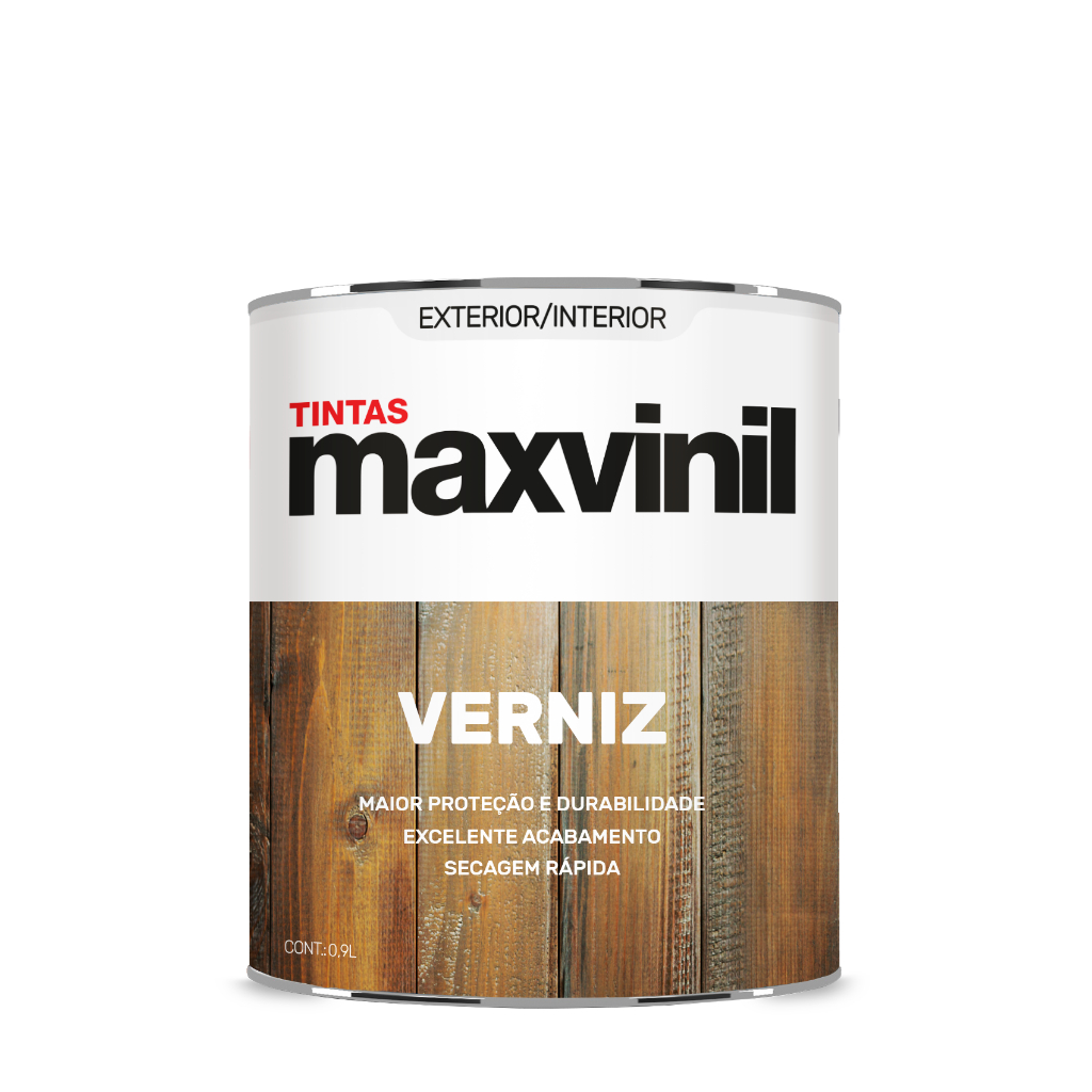 Verniz Mogno Para Madeira Filtro Solar Brilhante 900ml Maxvinil ...