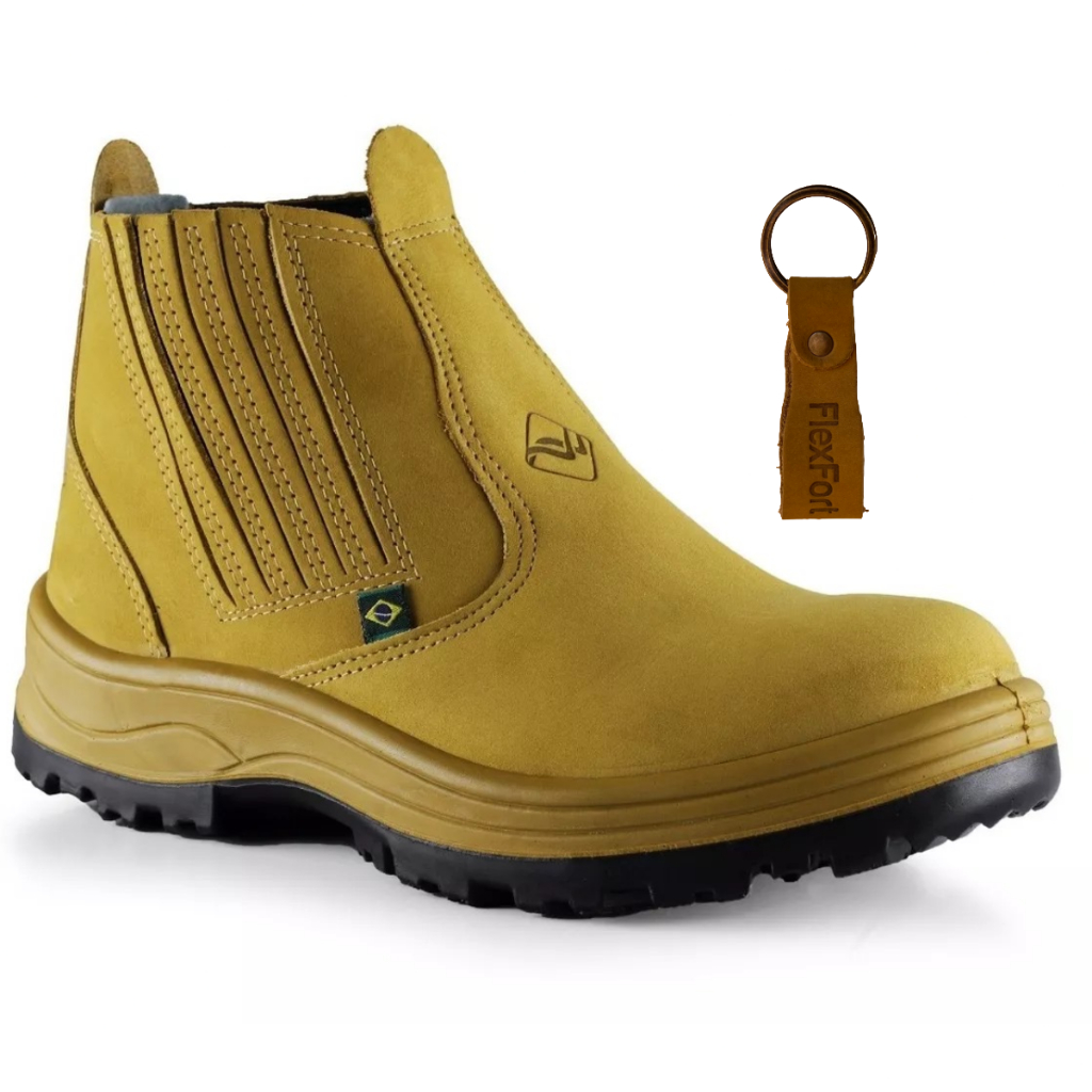 Kit 2 Pares Botina Masculina Flex Fort - Bota Masculina Couro Legitimo ...