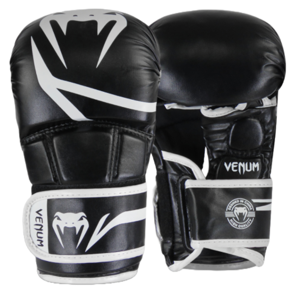 LUVA MMA SPARRING CHALLENGER EVO 8oz VENUM PRETA/BRANCA ORIGINAL - LUVA ...