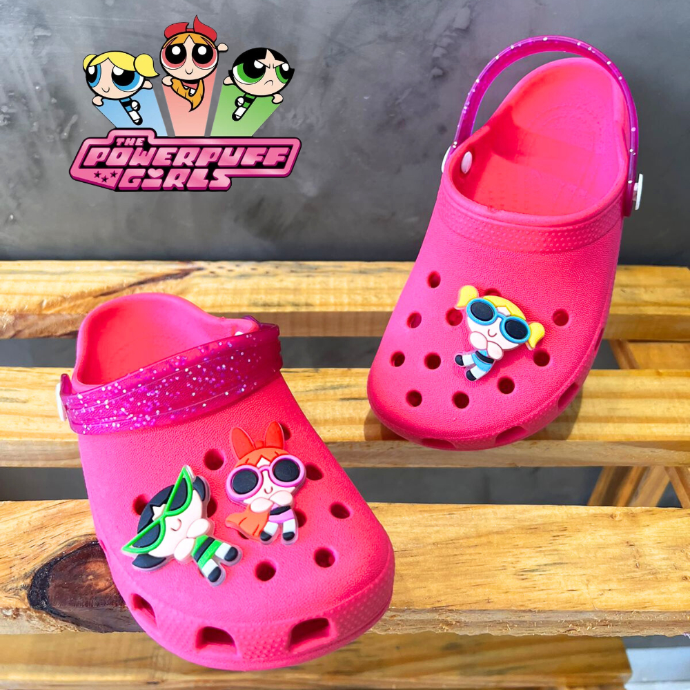 Crocs Meninas Super Poderosas Babuche Infantil Pop Kids | Shopee Brasil