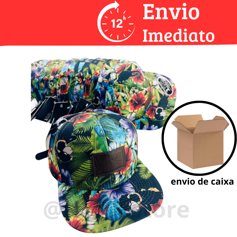 Boné floral aba reta floral Adão e Eva fitão regulável bone reliquia de ...
