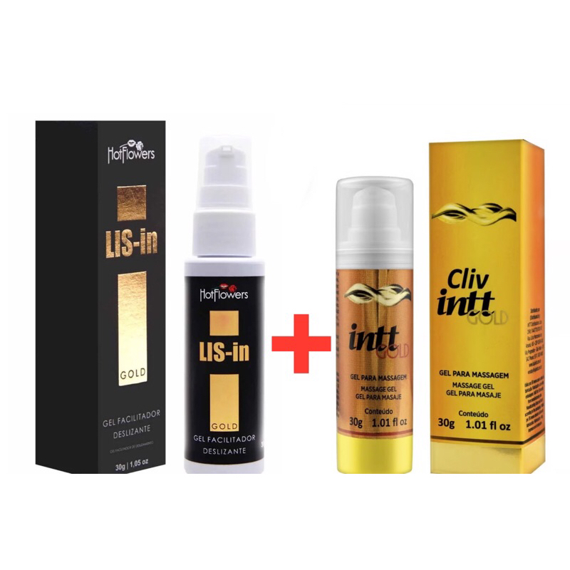 Kit Lis 30g HotFlowers + Cliv Gold 30g Intt Gel Lubrificante Intt - Sex Shop | Shopee Brasil