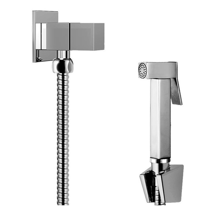 Ducha Higiênica Quadrada Em Metal Gatilho Luxo | Shopee Brasil